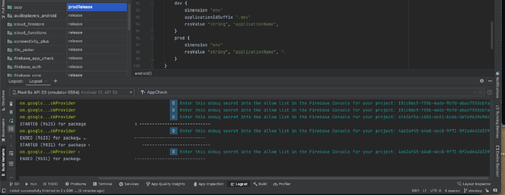 Flutter and Firebase App Check - How to get the Debug Token with ... Flutter and Firebase App Check - How to get the Debug Token with ...