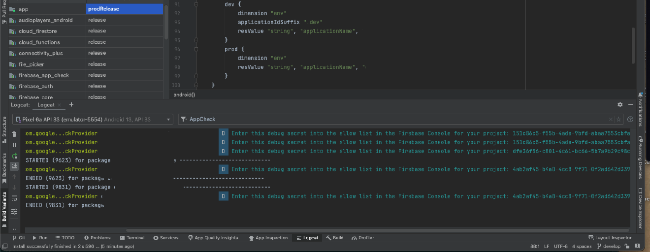 Flutter and Firebase App Check - How to get the Debug Token with ... Flutter and Firebase App Check - How to get the Debug Token with ...